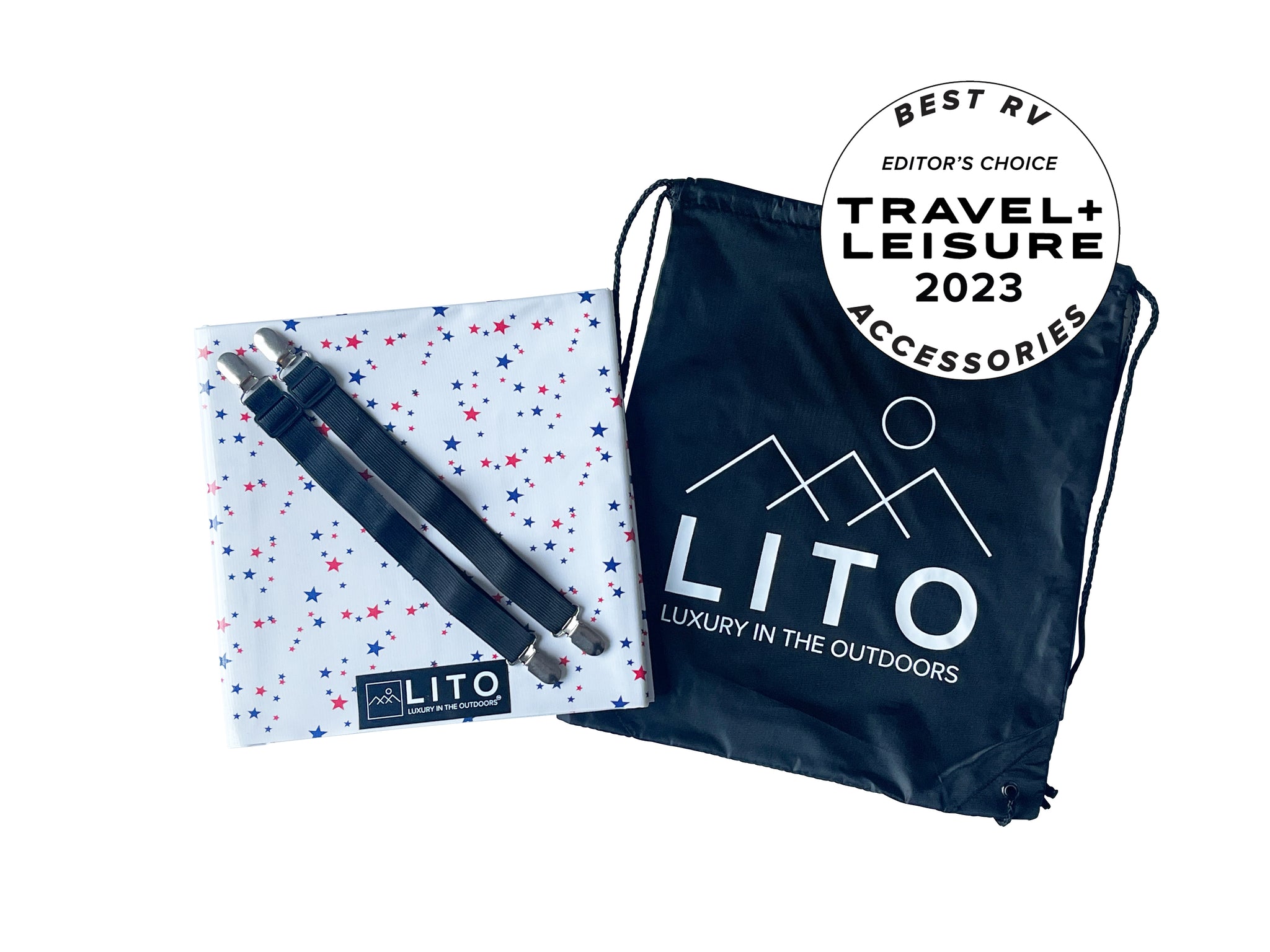 Red, White & Blue Stars Outdoor Tablecloth - LITO | July 4th Camping ...